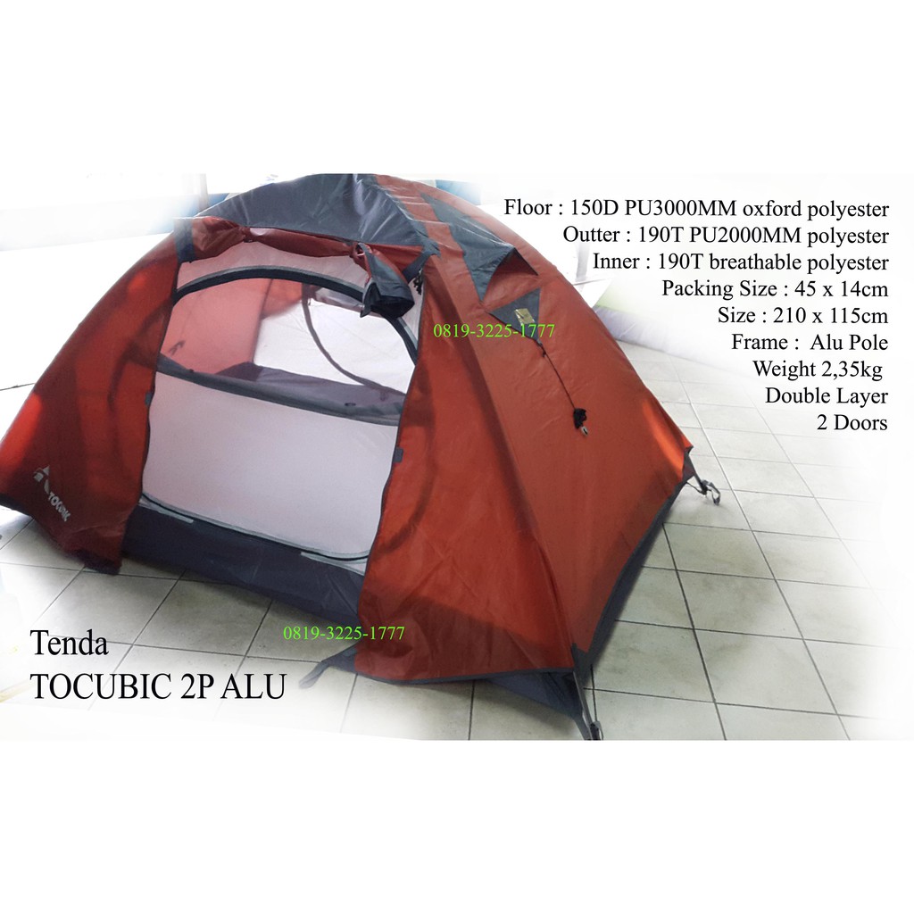 Jual Tenda Tocubic 2p Alu - Oxford Ultralight Camping Dome Ringan UL ...