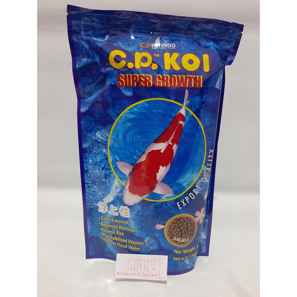 Jual CP KOI Super Growth 1 kg - Pakan Ikan Makanan Koi - small / medium ...