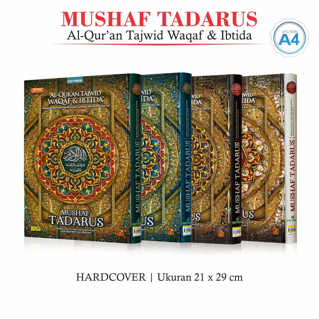 Jual Al Quran Besar Ukuran A4 Alquran Mushaf Tadarus Panduan Berhenti ...