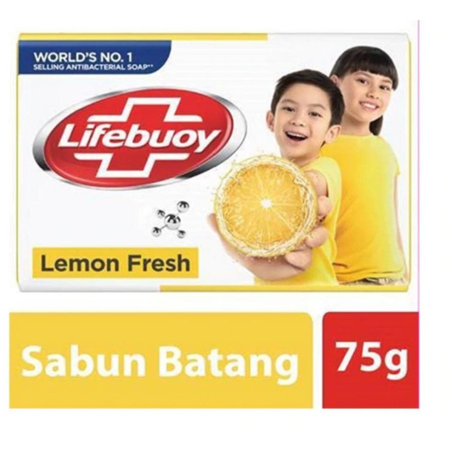 Jual Lifebuoy Antibacterial Bar Soap Lemon Fresh 75 gr - Sabun Batang ...