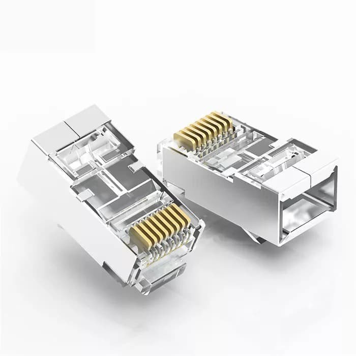 Jual Konektor Rj45 Connector RJ45 FTP CAT5e Konektor Rj45 Besi | Shopee ...
