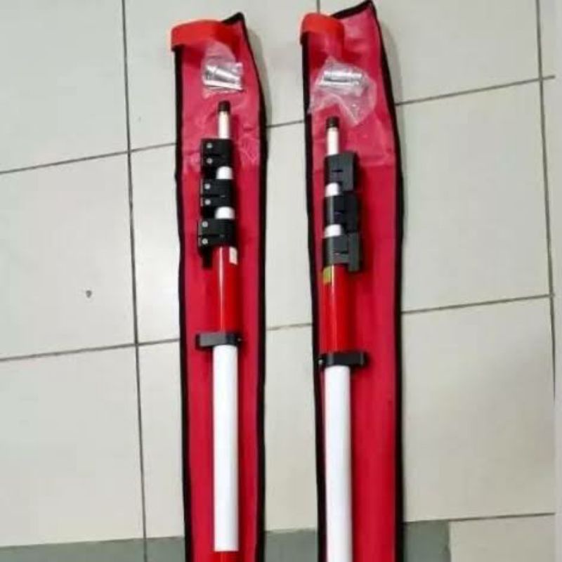 Jual Telescopic Range Pole / Prism Pole / Pole Stick / Jalon Prisma 5 ...