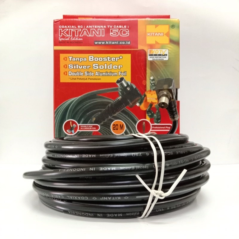 Jual KABEL ANTENE KITANI 5C + JEK 10M - 25M | Shopee Indonesia