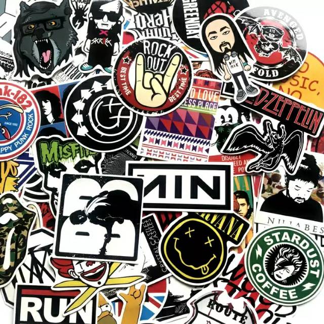 Jual Stiker Musik Band Punk Rock And Roll Hip Hop 60pcs | Shopee Indonesia