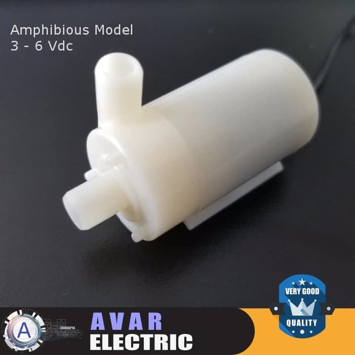 Jual Pompa Celup Air Amphibious Micro DC 3-6V Submersible Pump Mini ...