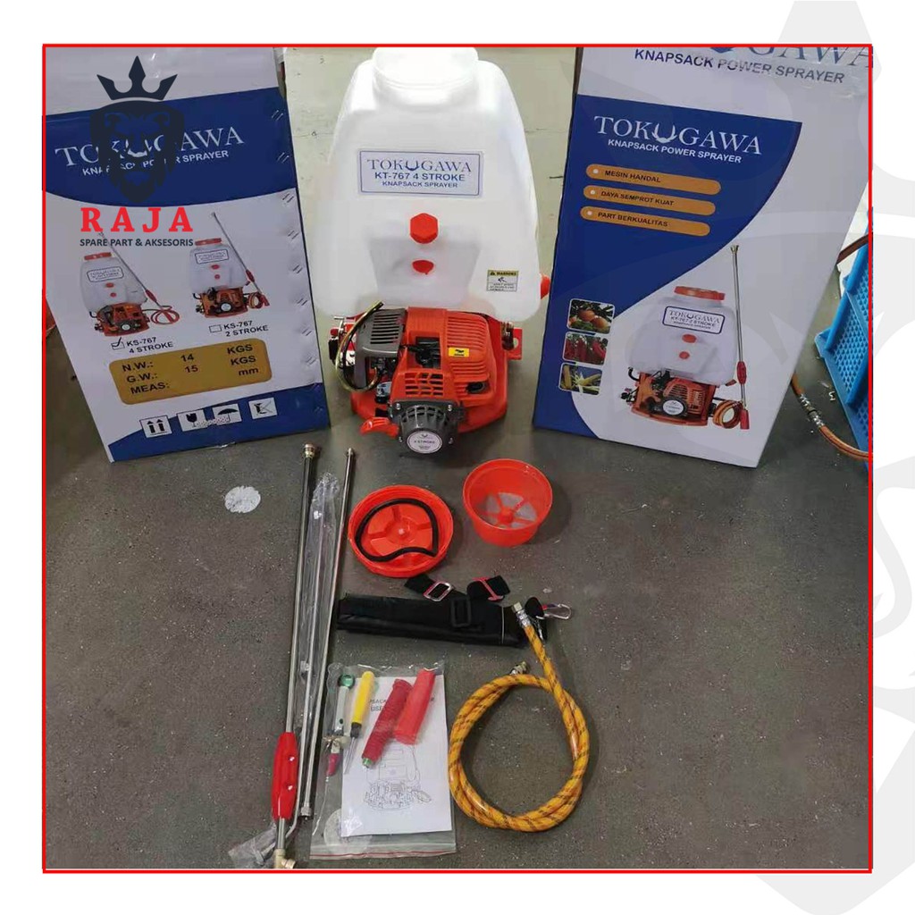 Jual Mesin Knapsack Power Sprayer TOKUGAWA Alat Semprot Hama 2 Tak 20 Liter Indonesia|Shopee ...