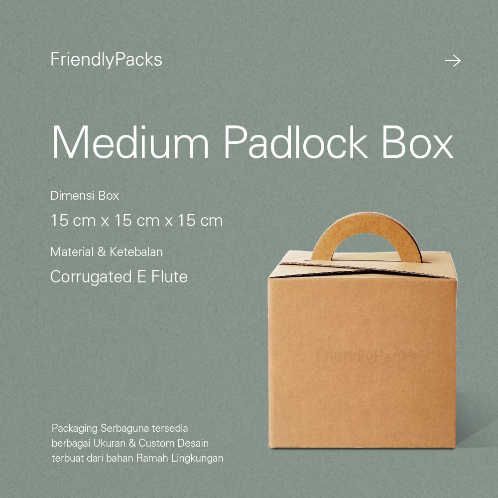 Jual Padlock Box Packaging Corrugated / Kotak Handle / Dus Jinjing ...