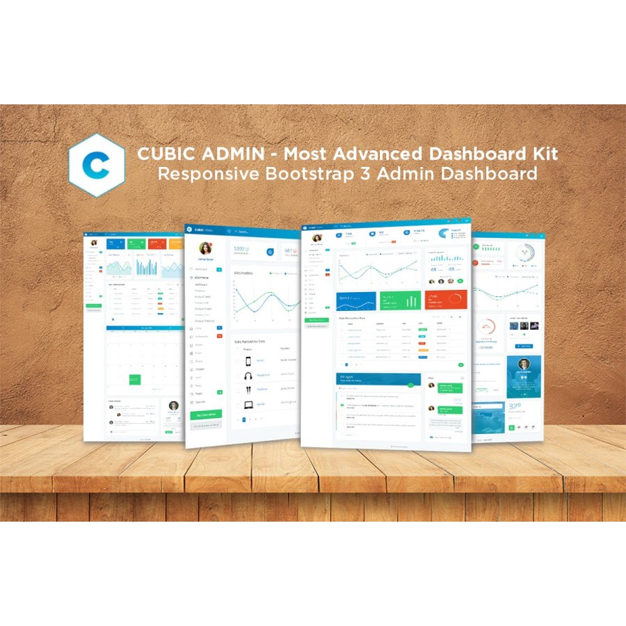 Jual Template Admin Admin Dashboard + UI Kit Framework Theme Cubic ...