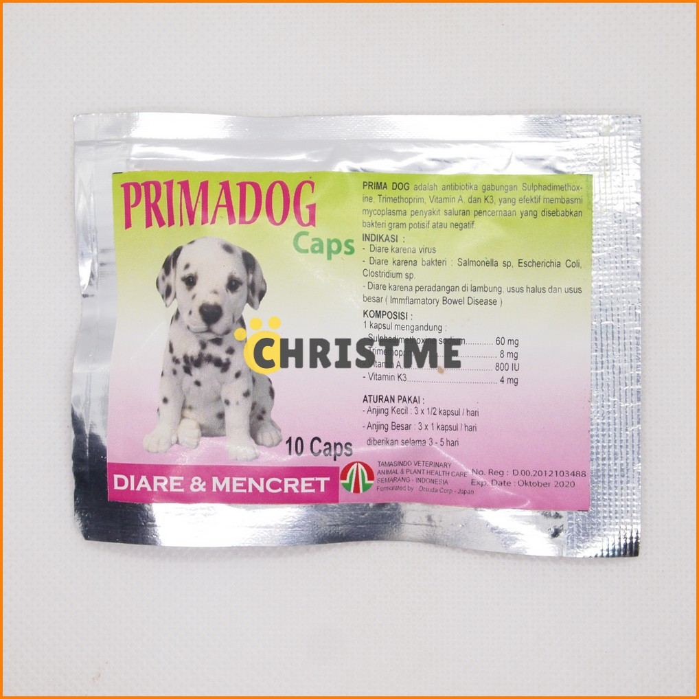 Jual Prima Dog 10 Kapsul Original - Obat Diare Pada Anjing Puppies ...