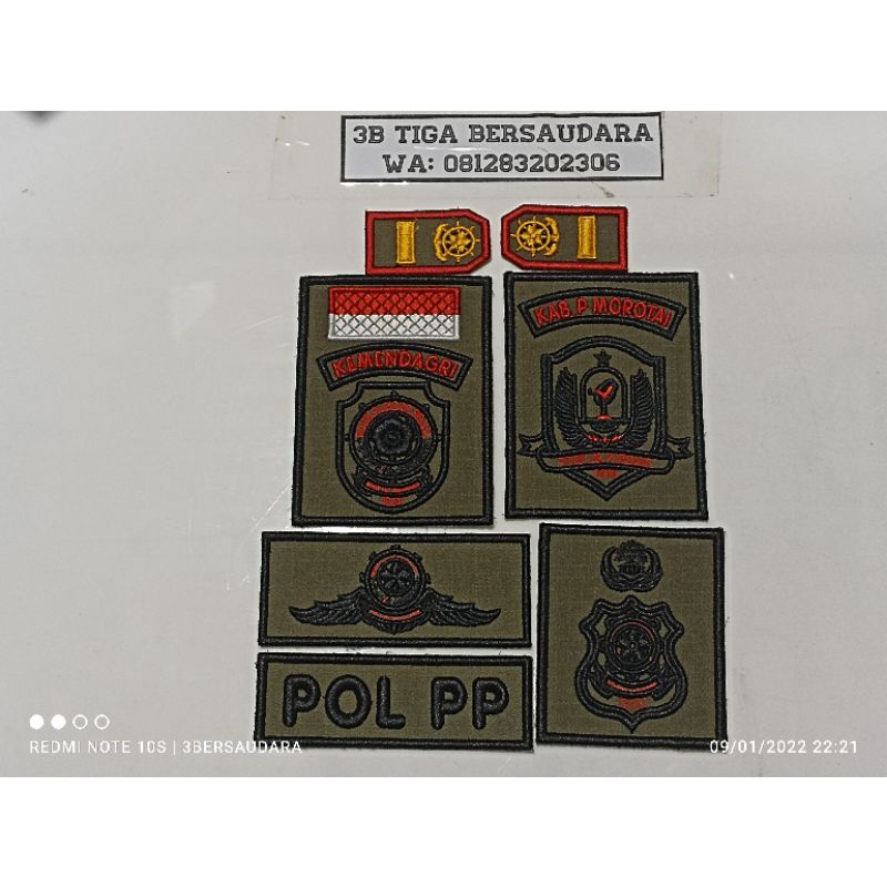 Jual atribut pol pp lis hitam (3D) | Shopee Indonesia