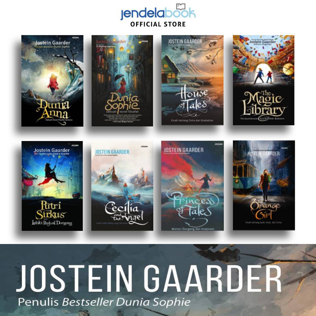 Jual Novel Fantasy Jostein Gaarder Dunia Sophie The Magic Library Dunia ...