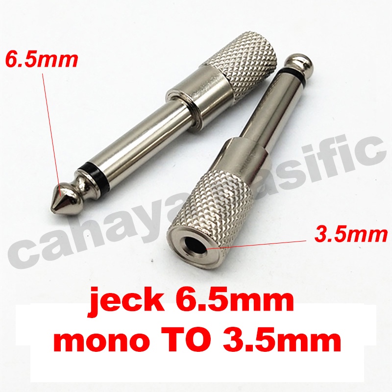 Jual Converter Jack Mini Mono 3 5mm Ke Jack Akai Mini 6 5mm Besi Shopee Indonesia