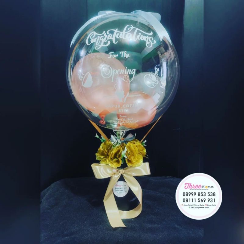 Jual box bunga balon / hadiah ucapan grand opening / ucapan ...