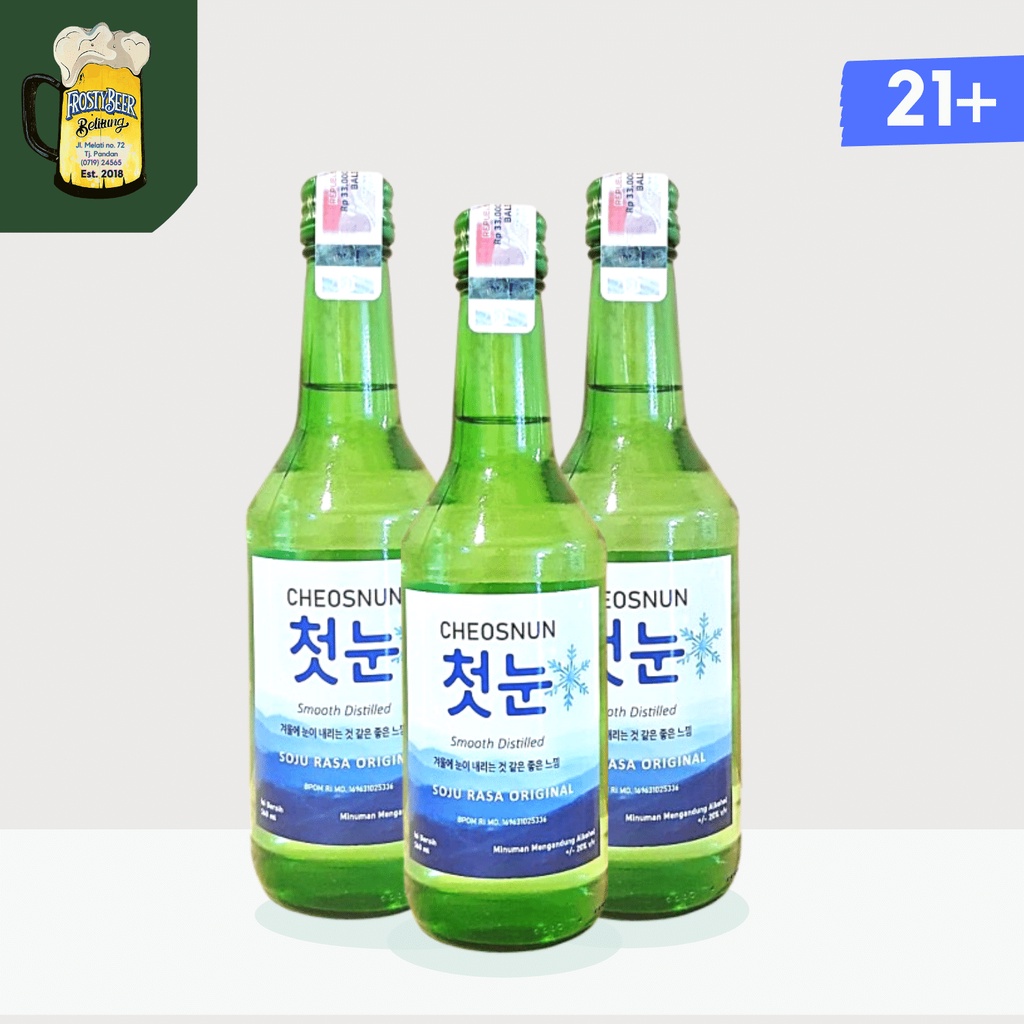 Jual Cheosnun Soju Original 20% 360 ml - Cheos Nun - minuman korea ...