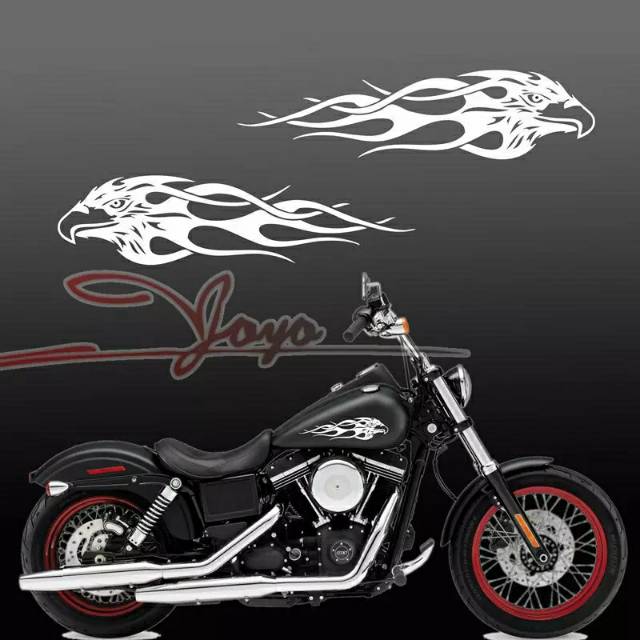 Jual Sticker eagle tanki motor harley motor cb racing dll | Shopee ...