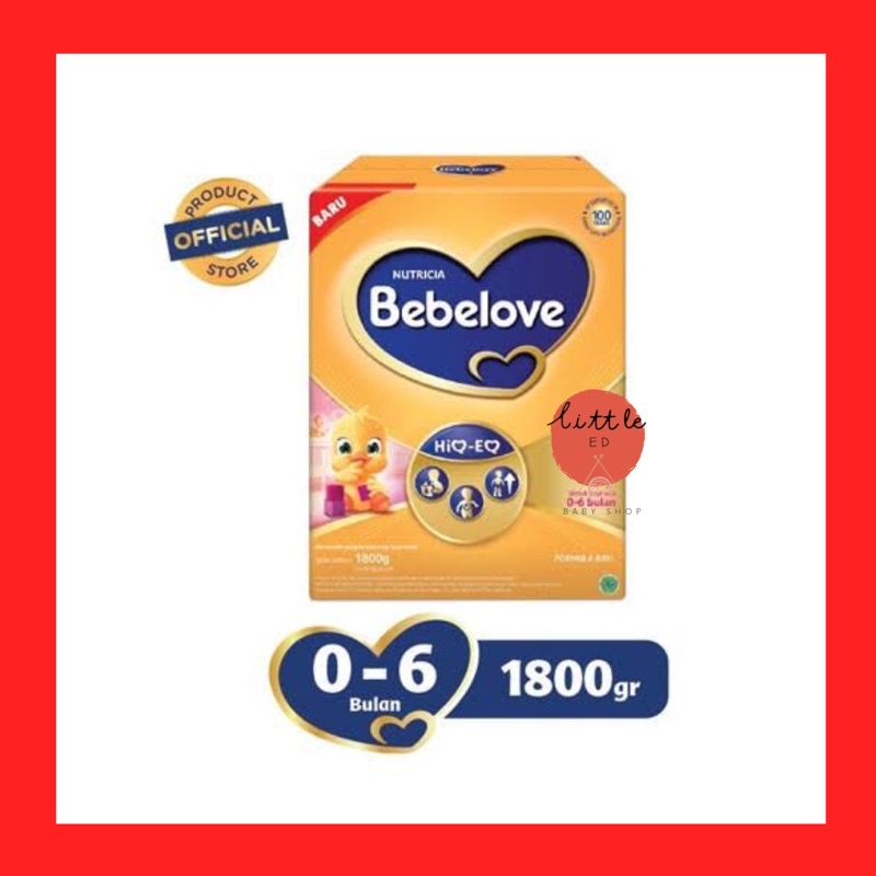 Jual Nutricia Bebelove 1 1800gr Susu Formula Bayi 0-6 Bulan Bebelac ...