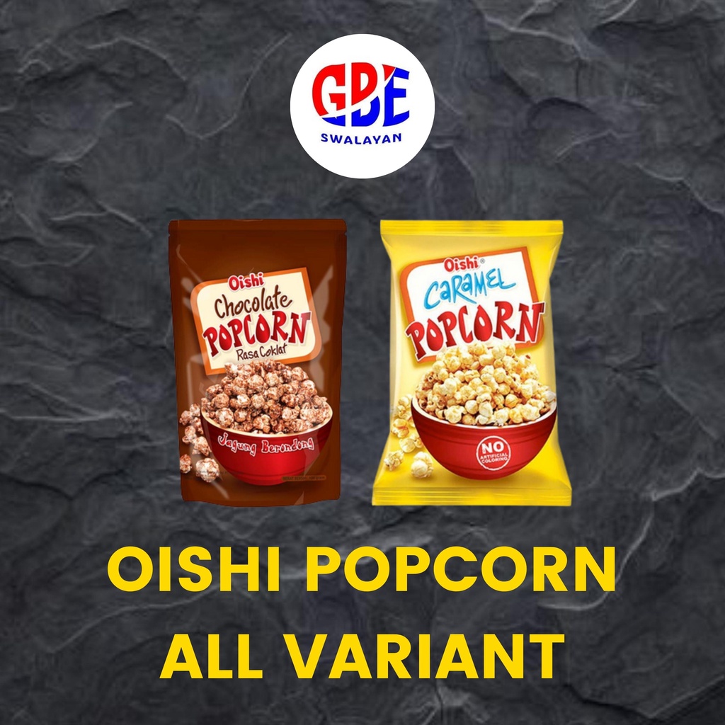 Jual Oishi Popcorn All Varian Rasa | Cokelat | Caramel | 120 Gram ...