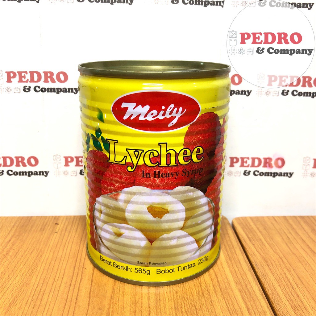 Jual Meily lychee in syrup sirup 565 gram - kaleng buah leci | Shopee ...