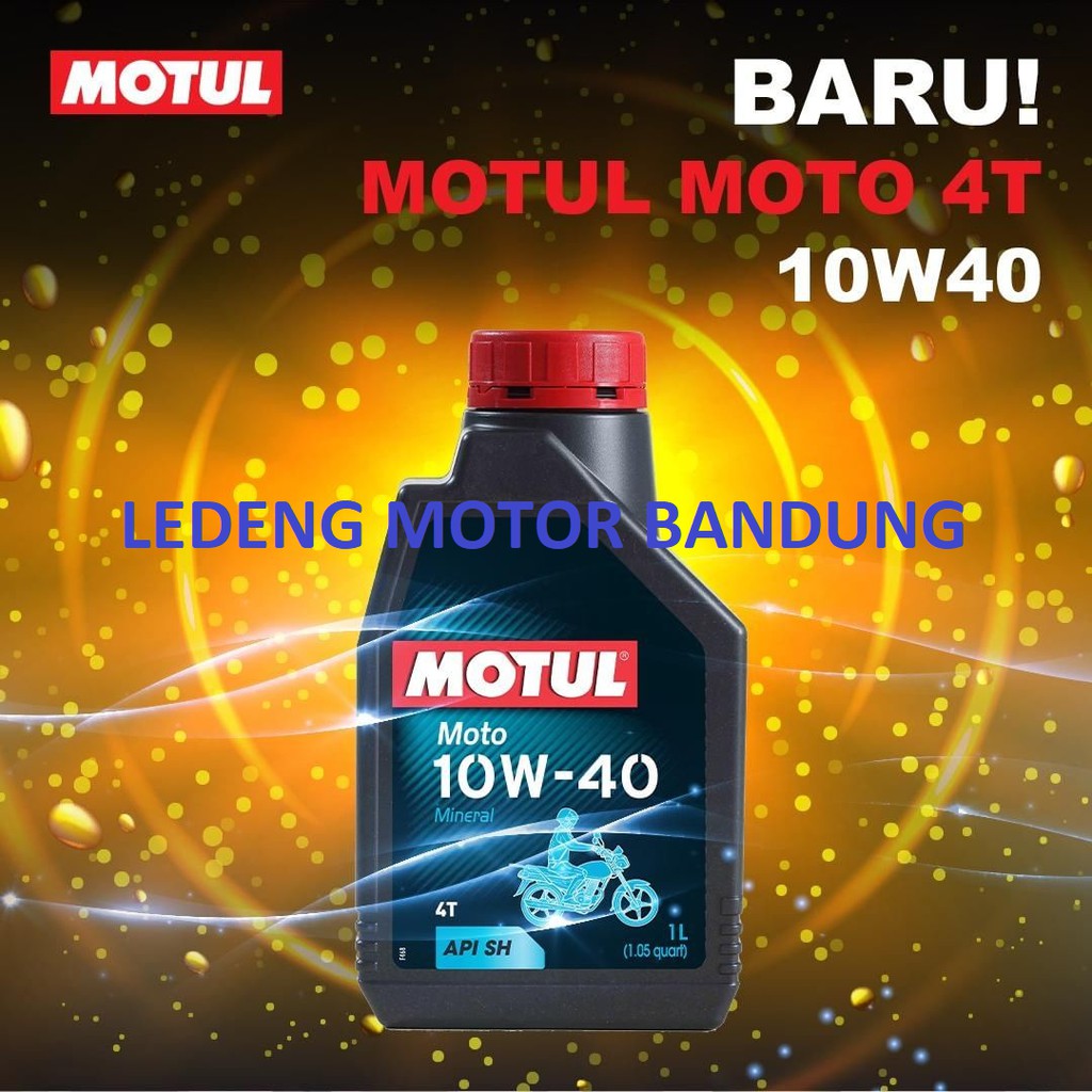 Oli Motul Moto 4t 10w40 API SH Motor Oil 1L | Shopee Indonesia