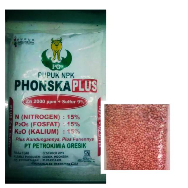 Jual PUPUK PHONSKA PLUS N:15% P:15% K:15% COCOK UNTUK SAYURAN,BUAH ...