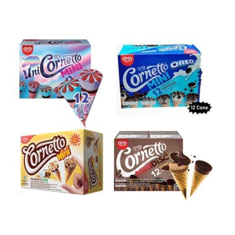 Jual EA CREAM CORNETTO MINI ISI 12 PC | Shopee Indonesia