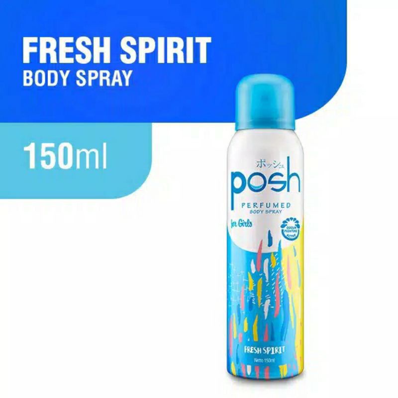 Jual Posh perfumed Body Spray FRESH SPIRIT 150ml | Shopee Indonesia