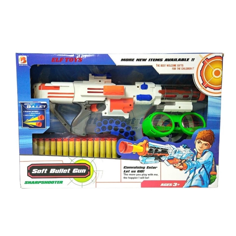 Jual Mainan Nerf Soft Bullet Gun - Mainan Tembakan Anak | Shopee Indonesia