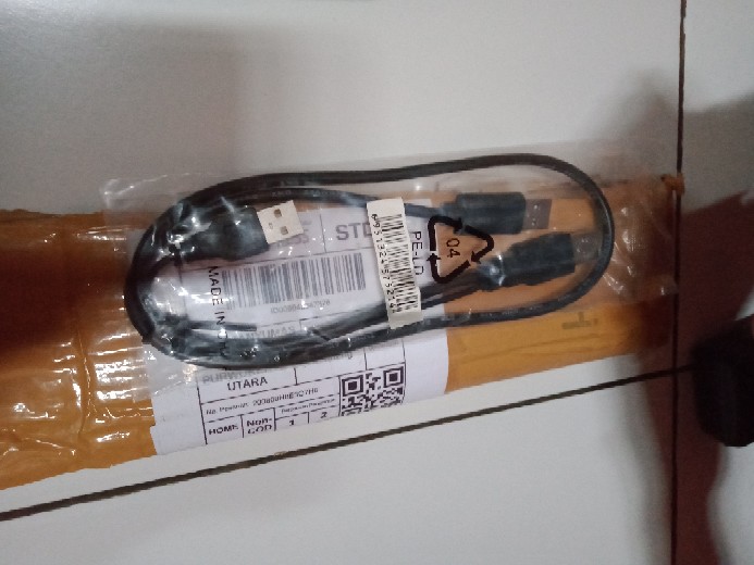 Kabel Data Hardisk HDD Eksternal Portable USB 2.0 Male - USB 2.0 Male ...