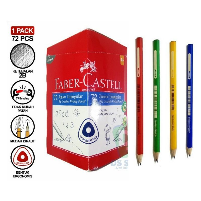 Jual Faber Castell - Junior Triangular Pencils/Pencils Segitiga (SATUAN ...