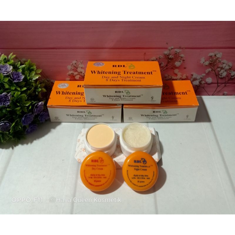 Jual Cream RDL Whitening Treatment Day & Night Cream 8 Days Treatment ...