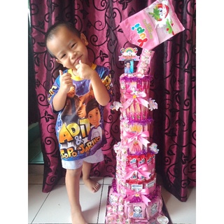 Jual SNACK TOWER 5 LAYER/ SNACK ULANG TAHUN / HADIAH ULANG TAHUN ...