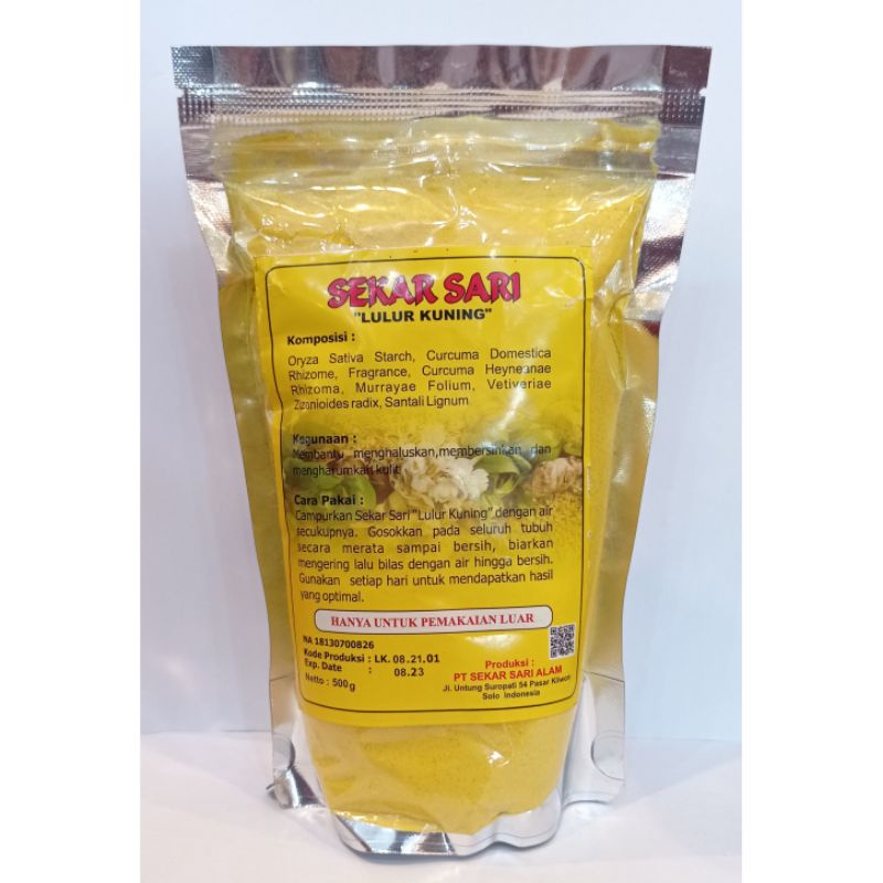 Jual Lulur Kuning Sekar Sari (netto 500gram) | Shopee Indonesia