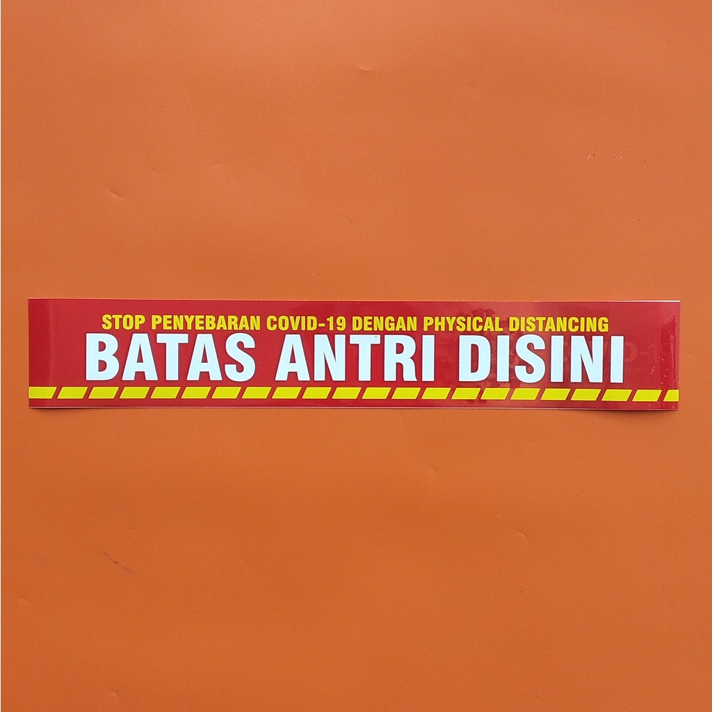 Jual Stiker Batas Antrian - Stiker Penanda Antrian - Stiker Tanda Batas ...