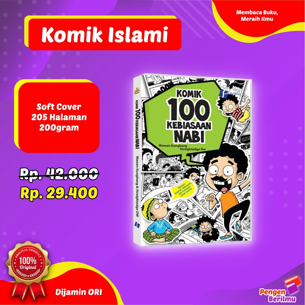Jual Komik 100 Kebiasaan Nabi Jilid 1 | Komik Anak Islami | Soft Cover ...