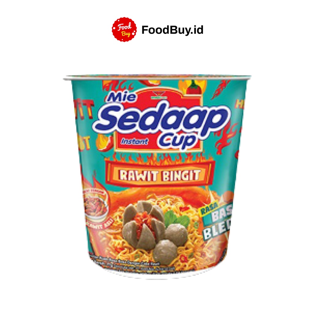 Jual Mie Sedaap Cup Rawit Bingit Rasa Baso Bleduk 77 gr | Shopee Indonesia