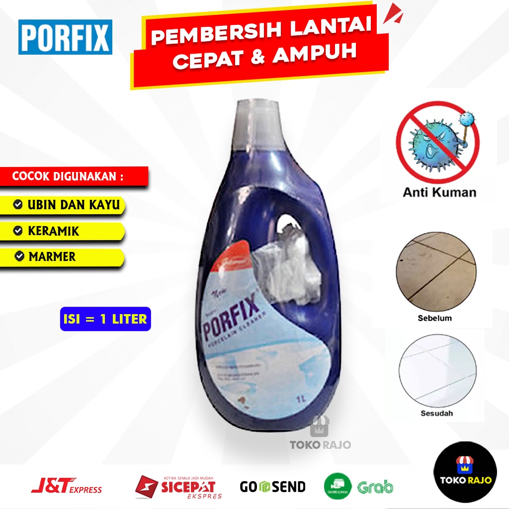 Jual Porfix Pembersih Lantai Keramik Berkerak Rumah Kamar Mandi ...