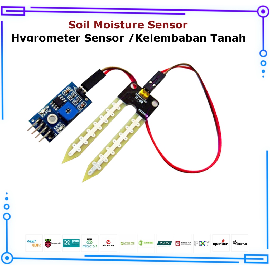 Jual Soil Tanah Hygrometer Humidity Moisture Sensor Module | Shopee ...