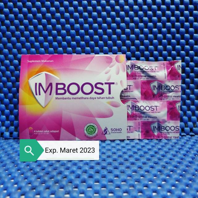 Jual Imboost 1 pack isi 4 tablet suplemen makanan untuk daya tahan ...