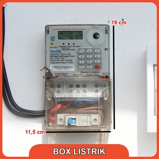 Jual Box Meteran Listrik PLN Token Prabayar Kecil Bahan Acrylic ...