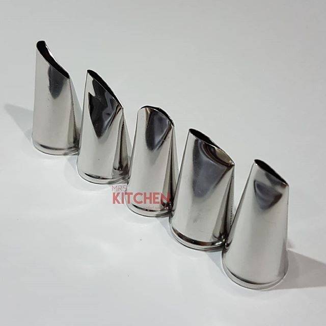 Jual SPUIT KELOPAK BUNGA FLOWER PETAL PIPING TIP NOZZLE SET OF 5 ...