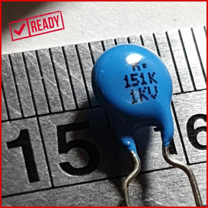 Jual Capasitor Kapasitor Milar Kancing 151 1Kv 150 Piko 1000 Volt ...