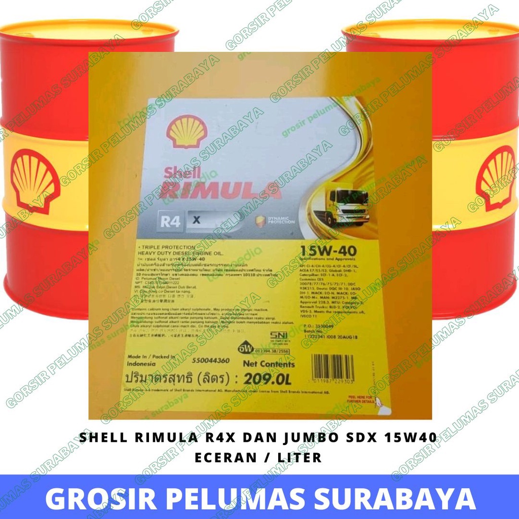 Jual ECERAN long drain oil Oli mesin Diesel sae 15w/40 15w-40 Api CI-4 ...