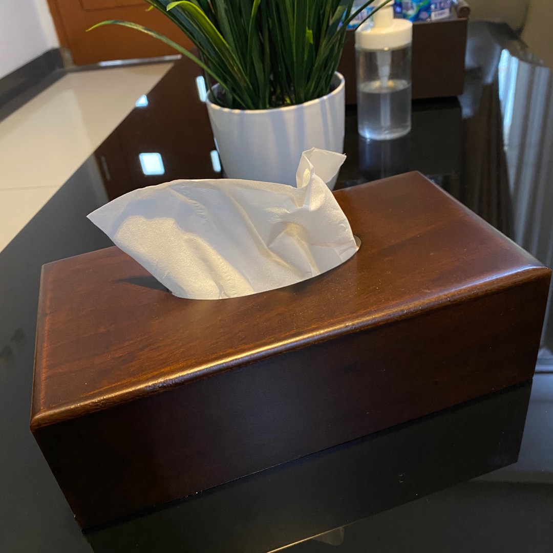 Dekornata Walnut Rectangular Tissue Box / Tisu Box Kayu / Tempat Tissue ...