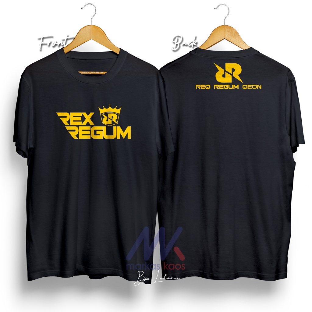 Jual M K C / KAOS RRQ / REQ REGUM QEON / BAJU GAMERS SABLON LOGO DEPAN ...
