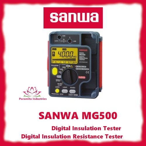 Jual insulation sanwa MG500 resitence tester megger 500v | Shopee Indonesia