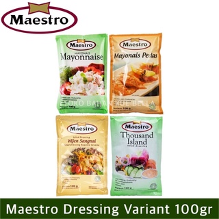Jual Maestro Mayonnaise 100gr - Mayonese Original (Sachet) | Shopee ...