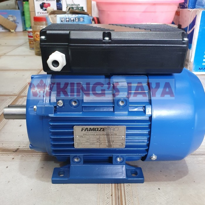 Jual Dinamo Elektromotor 2 HP Putaran Lambat 1 phase FAMOZE PRO | Shopee Indonesia