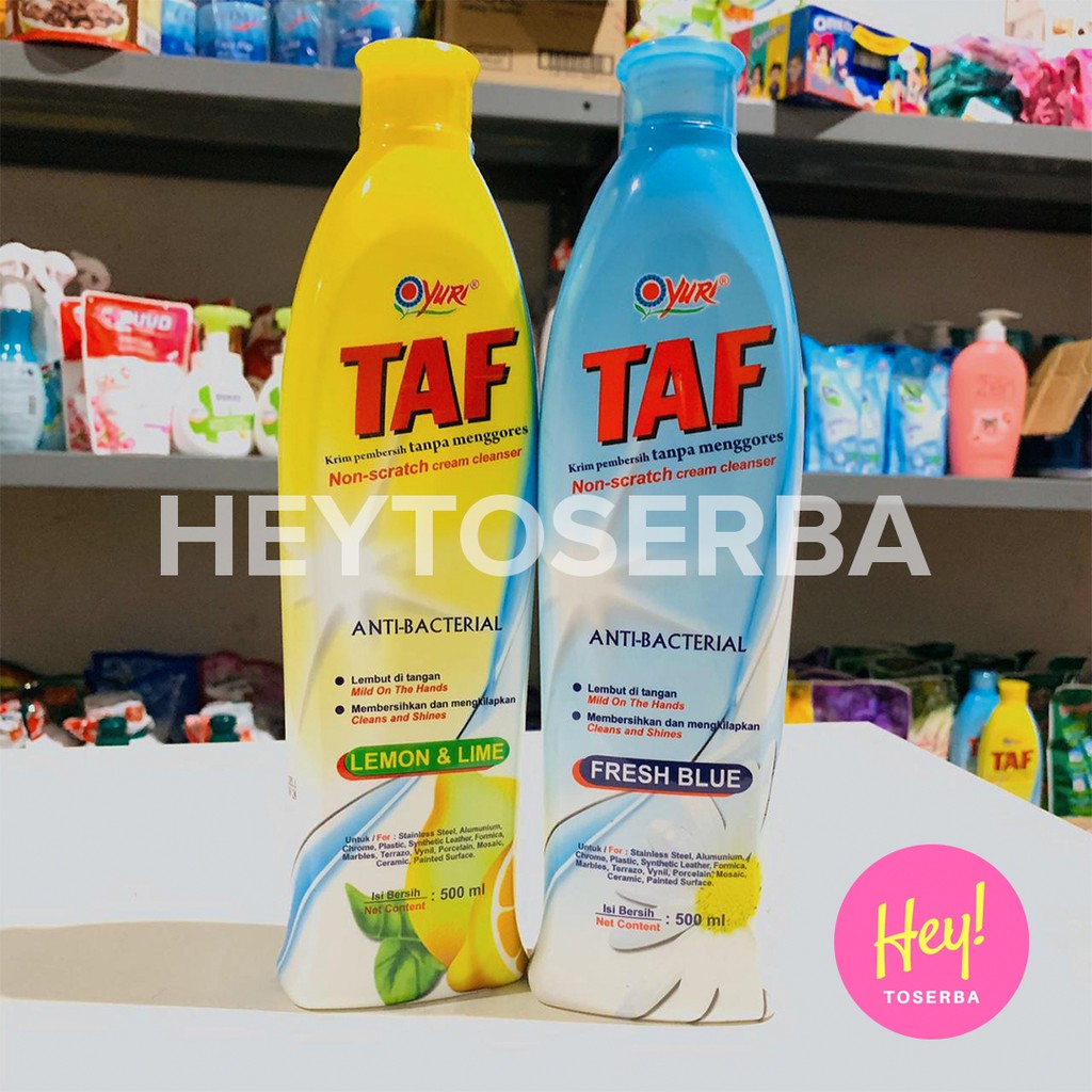 Jual YURI Taf Krim Pembersih Stainless Antibacterial 500ml | Shopee ...
