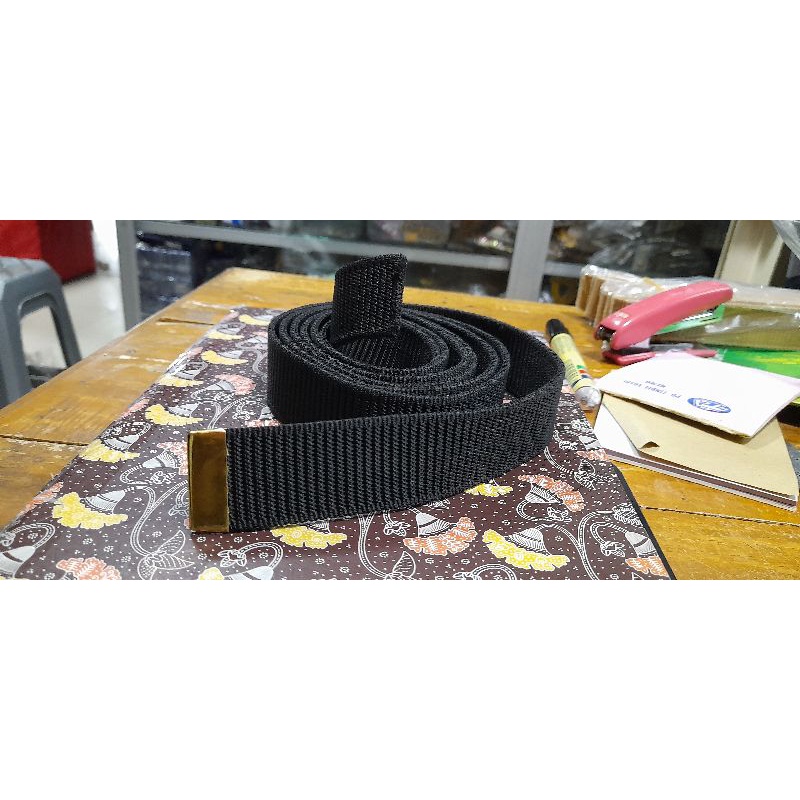 Jual tali sabuk,tali gesper,ikat pinggang tali sabuk tebah warna hitam ...