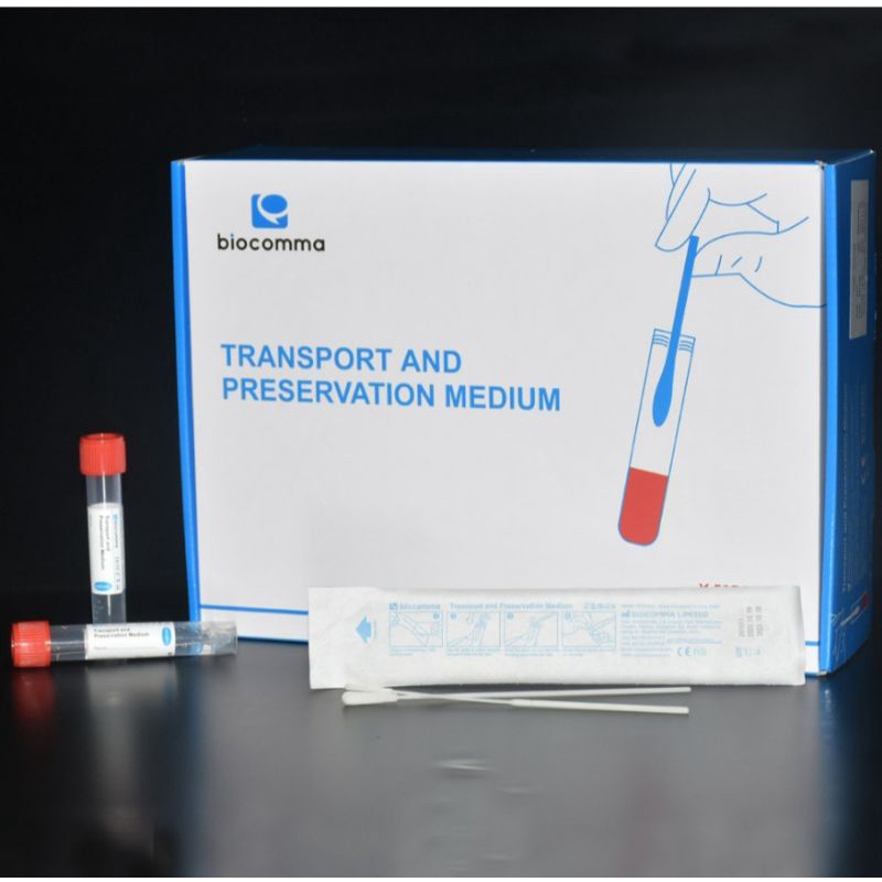 Jual VTM Non-Inactivated Biocomma Cairan Merah Virus Transport Medium ...